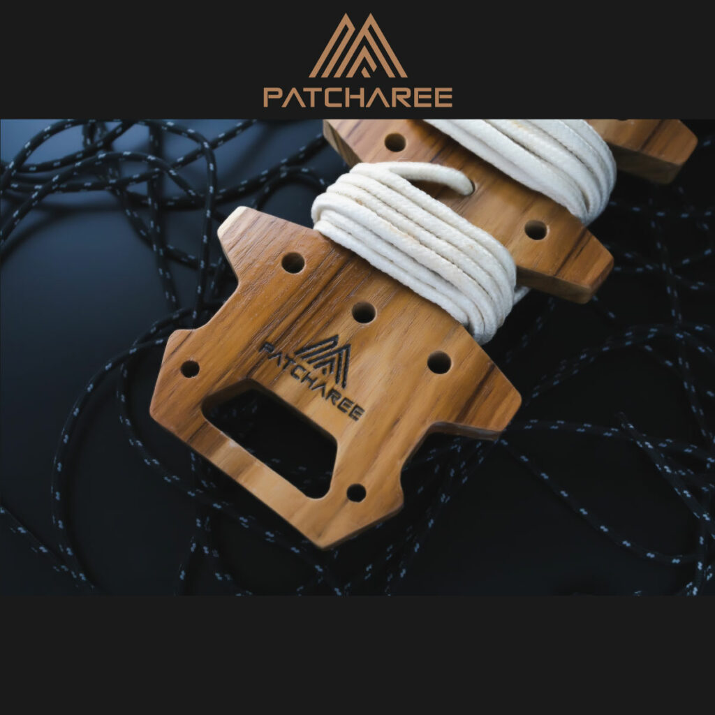 Patcharee Rope Winder แกนม้วนเชือก (ไม้สัก) – patchareeoutdoor